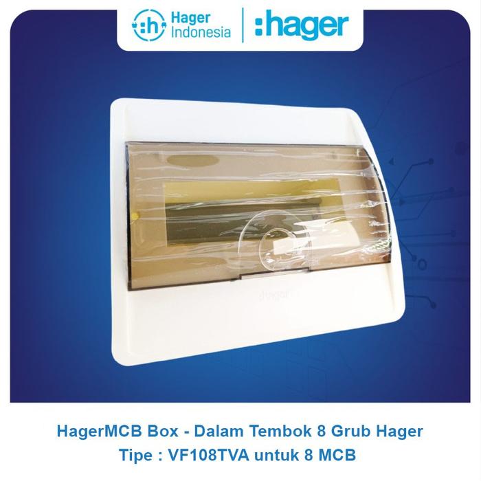 Promo Hager MCB Box 8 Group Inbow Transparant - VF108TVA - Jakarta ...