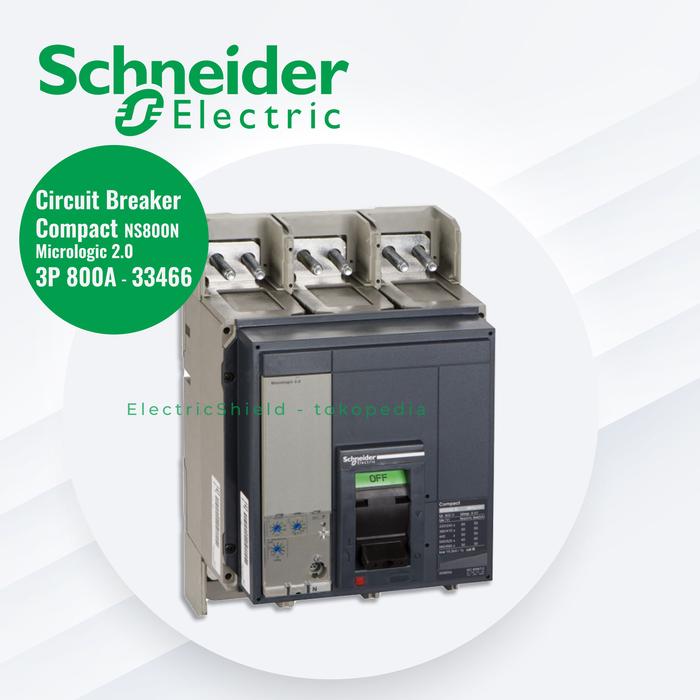 Jual MCCB Compact Schneider NS800N 800A 3P Micrologic 2.0 - 33466 - Jakarta Pusat ...