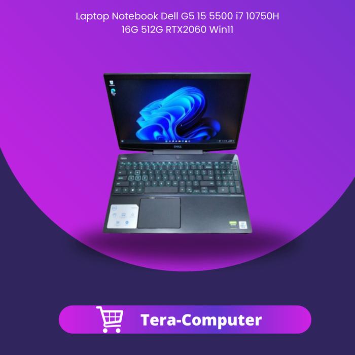 Jual Laptop Notebook Dell G5 15 5500 i7 10750H 16G 512G RTX2060 Win11 ...