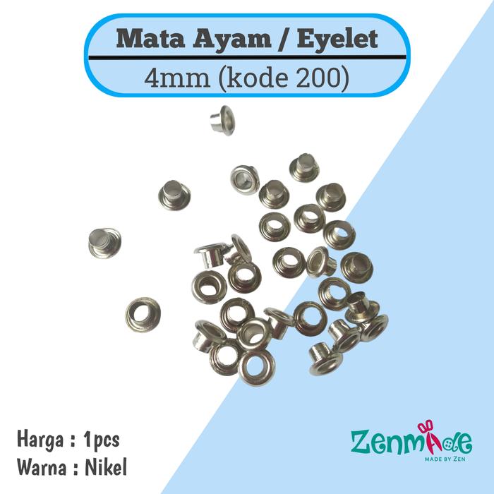 Jual Ring Mata Ayam (kode 200) 4mm / eyelet mata itik ring banner ...