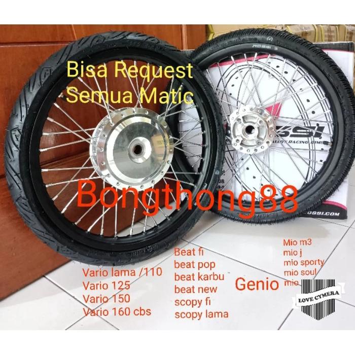 Jual Sepaket velg rossi 17 140 140 plus ban vario 110 beat Scoopy genio ...