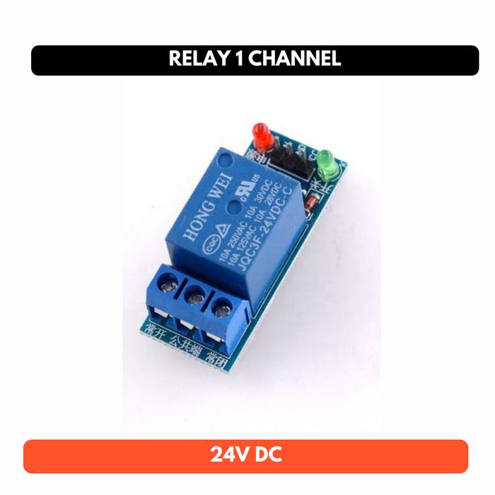 Jual Relay Module 24V 1 Channel 1ch 1 CH Untuk Arduino Modul Relay 24V ...
