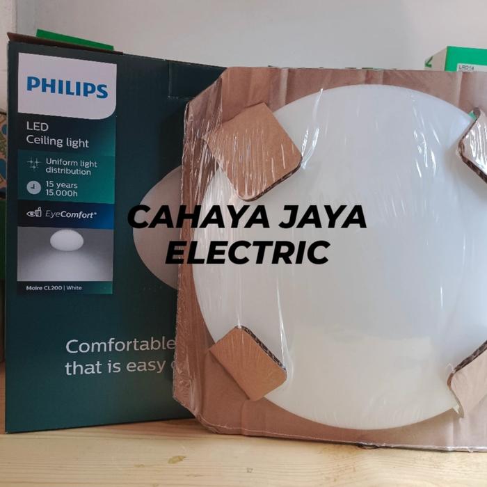 Jual PHILIPS LED CEILING LIGHT MOIRE CL200 10W 10WATT 6500K COOL ...