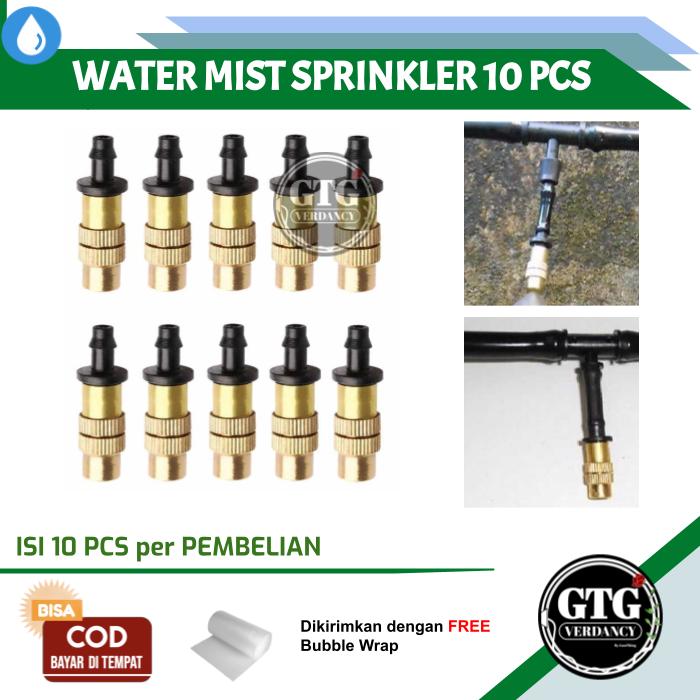Jual Alat Penyiram Tanaman Kabut 10 pcs / Water Mist Sprinkle - GTG ...