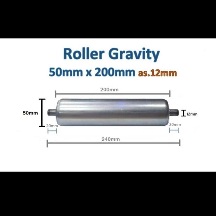 Jual Gravity Roller Conveyor uk 50mm x 200mm pake per (Ready stock ...