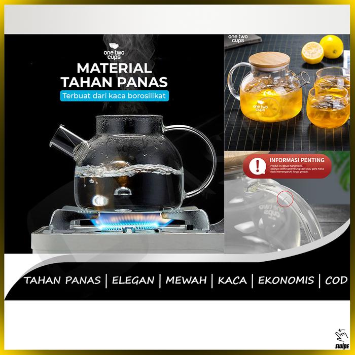 Jual Teko Kaca Teh 1 Liter Pitcher Chinese Teapot Maker Glass ...