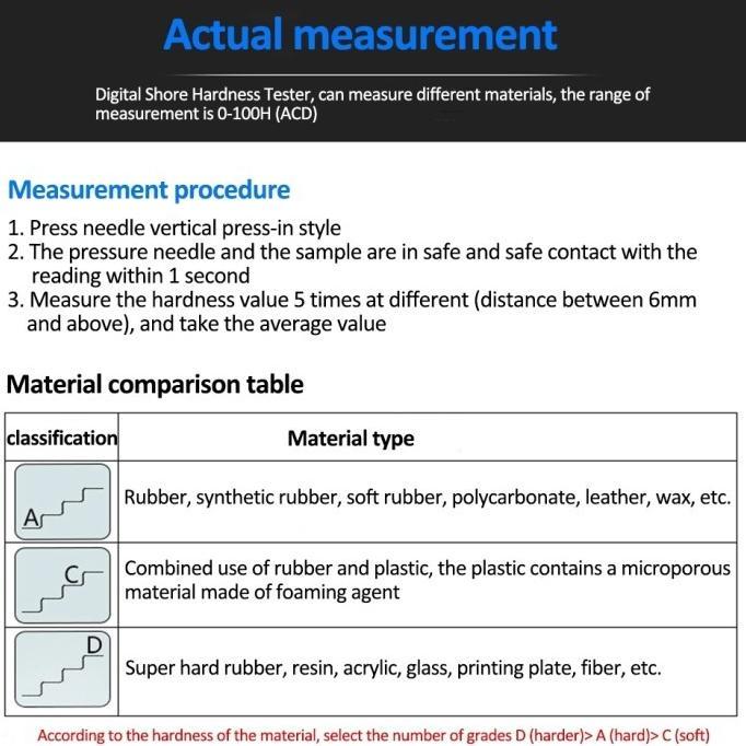 Jual Durometer Hardness Shore A Rubber Alat Ukur Kekerasan Material ...