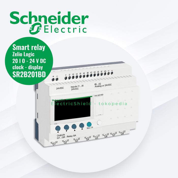Jual SR2B201BD - Smart relay Zelio Logic compact 20 I O - 24 V DC ...