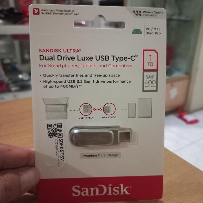 Jual FLASHDISC USB TYPE C 1TB SANDISK FLASH DISK LUXE 1 TB TIPE ...
