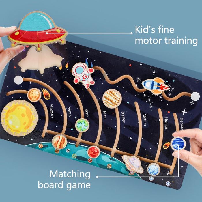 Jual Woodet Solar System' Puzzle Kayu Planet Papan Puzzle Tata Surya Di ...