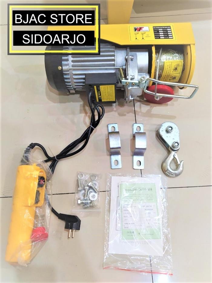 Jual Mini Electric Hoist / Katrol Elektrik 125/250 KG – Willfred - Kab ...