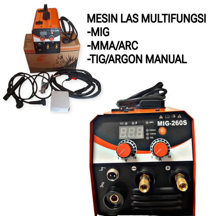 Promo MIG 260S WELDING MACHINES MESIN LAS MULTI FUNGSI 3in1 MIG-MMA ...