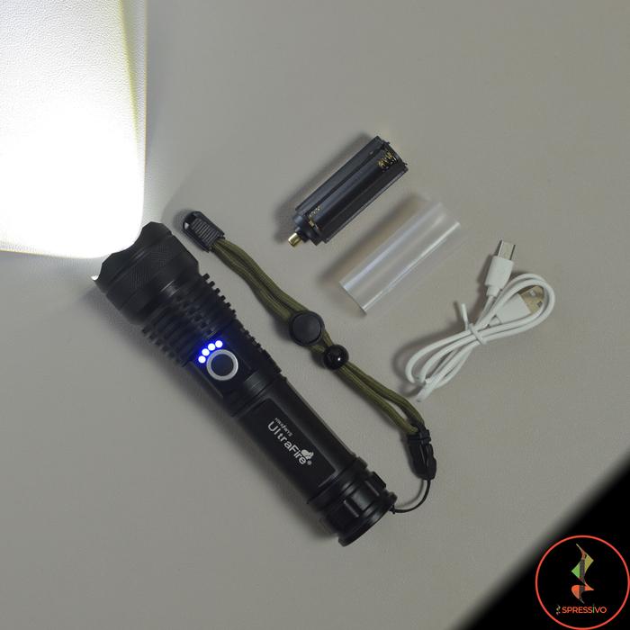 Jual Senter LED XHP 50 ultrafire Cree baterai 26650 rechargeable ...