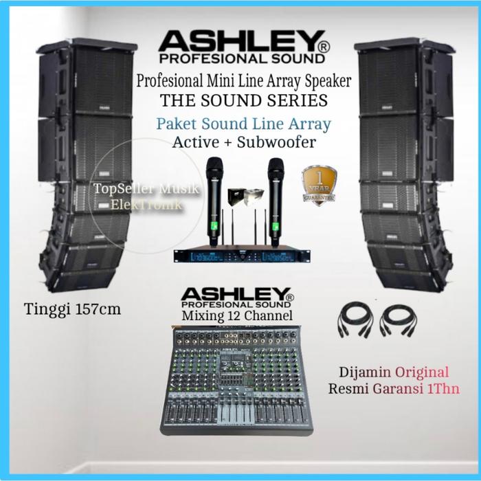 Jual Paket Sound System Line Array Aktif 8 Pcs ASHLEY The Sound Subwoofer 4 - Jakarta Barat ...