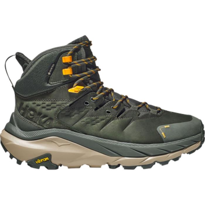 Jual Sepatu Gunung Hoka Kaha 2 Mid GTX Triple Black Limestone Olive ...