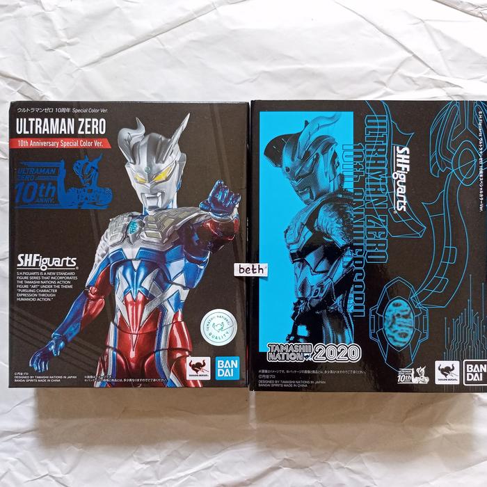 Jual SHF Ori Ultraman Zero 10th Anniversary Special Color Ver Bandai ...
