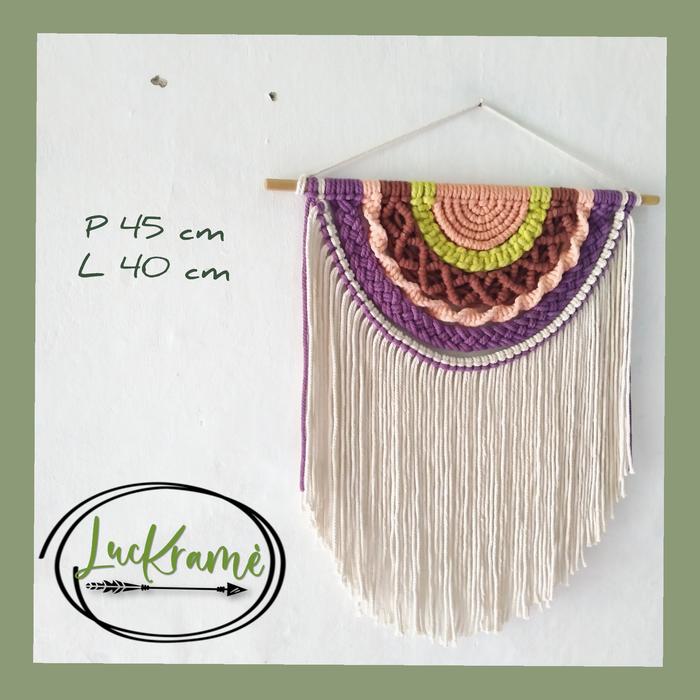 Jual HIASAN DINDING LUCKRAME STORE MACRAME UKURAN SEDANG WARNA 4 ...