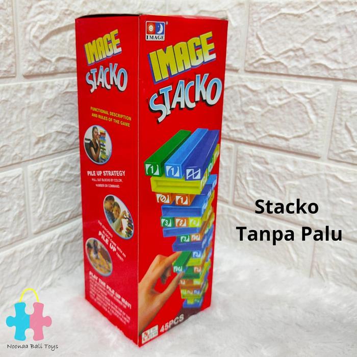 Jual Piles of Blocks Mainan Menara Susun Balok Stacko - Stacko + Palu ...