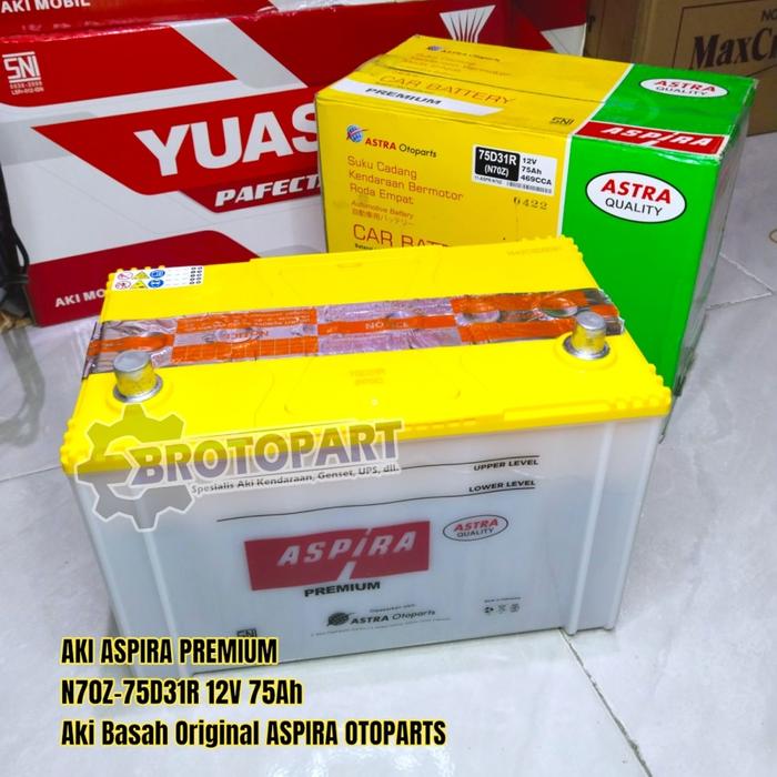 Jual Aki Mobil Isuzu Truk Elf NHR 55, DMax Accu ASPIRA N70Z 12v 75Ah - Jakarta Timur - Brotopart ...