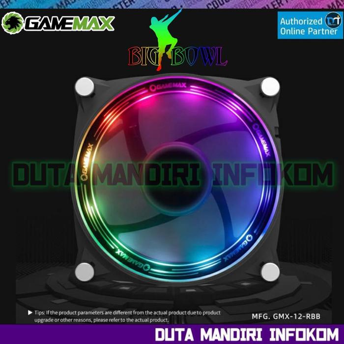 Jual GameMax BIG BOWL GMX-12-RBB - ARGB 120mm Aura Syn Cooling Fan - Jakarta Pusat - Duta ...