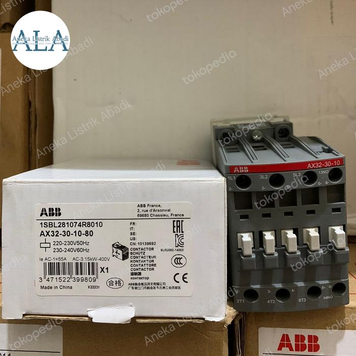 Jual kontaktor abb ax32-30-10-80 220v original - Jakarta Pusat - Aneka ...
