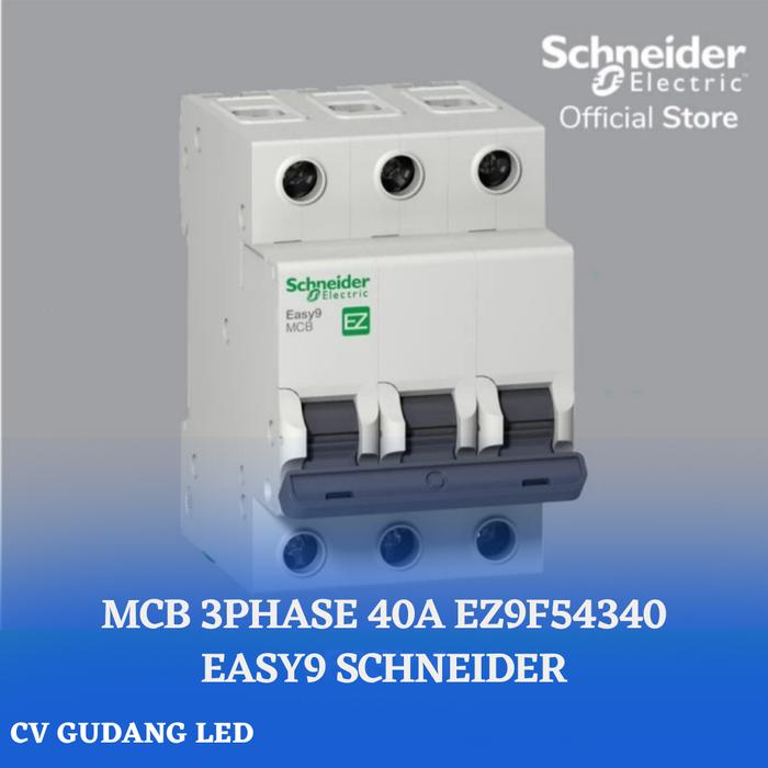 Jual MCB 3PHASE 6A- 32A EASY9 SCHNEIDER - 40A - Kab. Sleman - CV GUDANG ...