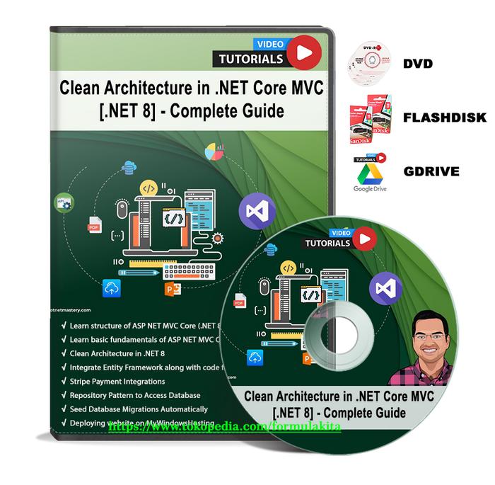 Jual VIDEO TUTORIAL Clean Architecture in .NET Core MVC[.NET 8] - LINK ...