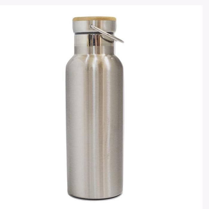 Jual Termos Arizona Tutup Bambu 500Ml Tumbler Stainless Polos - SILVER ...