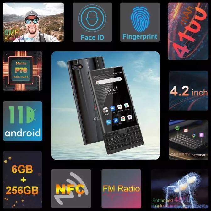 Jual SMARTPHONE UNIHERTZ TITAN SLIM QWERTY 4G ANDROID 11 RAM 6GB ROM ...