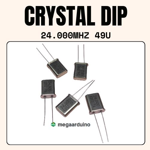Jual XTAL 24.000 MHz Crystal OSCILLATOR 24000mhz 24 mhz 49u kristal ...