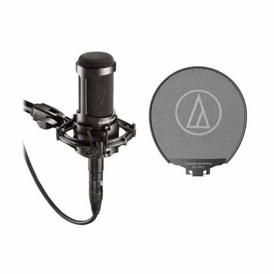 Jual Audio Technica AT2035 & AT-PF2 Mic Condenser Dan Pop Filter ...