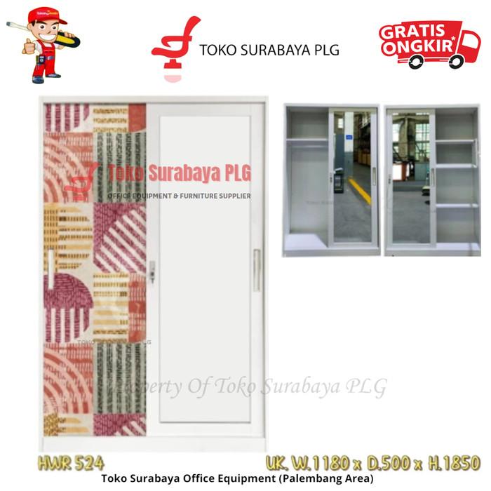 Jual Lemari Pakaian Plat Besi 2 pintu Lemari Baju Sliding Steel Wardrobe 2 - Kota Palembang ...