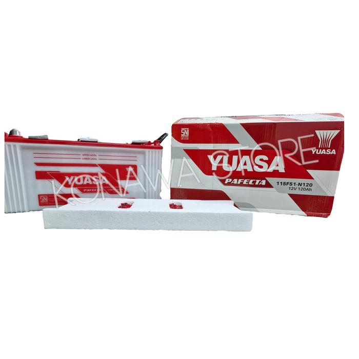 Jual Aki Basah Yuasa Pafecta N120 12V 120Ah 115F51 Battery Truk Kapal ...