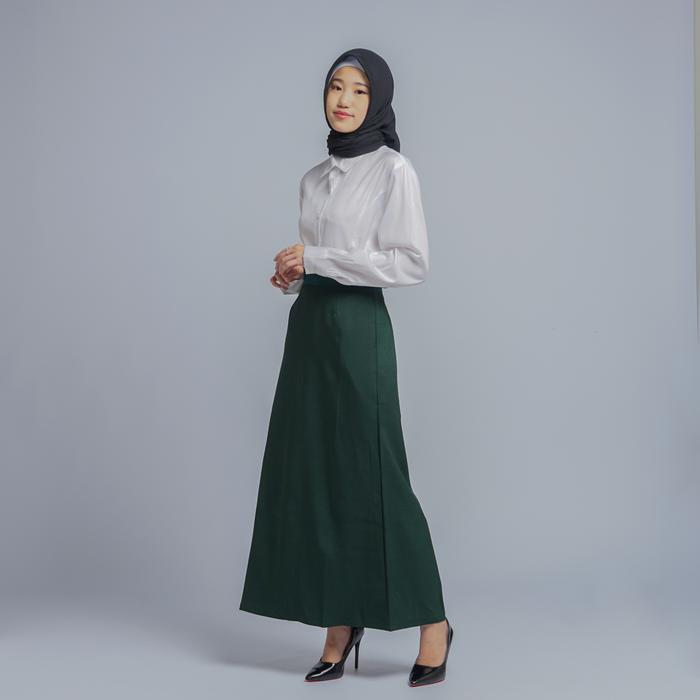 Jual rok kerja wanita model A full karet/rok model A pinggang full ...