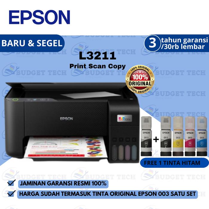 Jual Epson EcoTank L3211 A4 All-in-One Ink Tank Printer-3thn Garansi Resmi - Jakarta Pusat ...