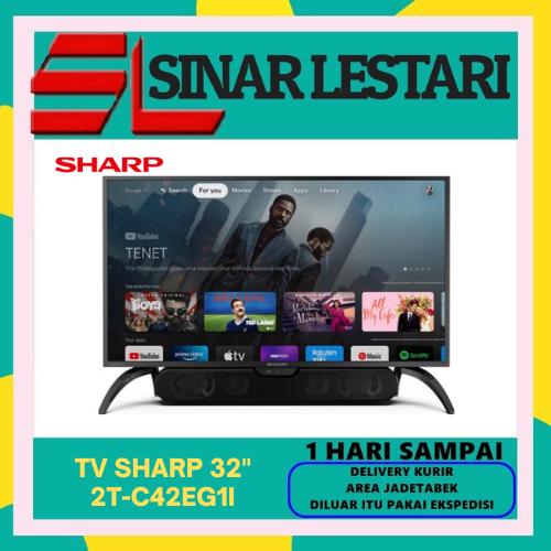 Promo SHARP 2T-C42EG1I GOOGLE TV 42 INCH FULL HD WITH GOOGLE ASSISTANT ...