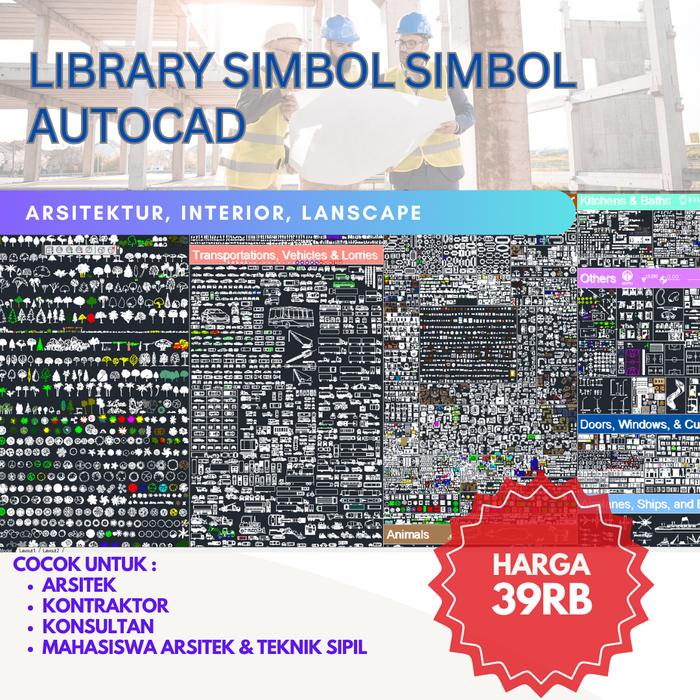 Jual Library Kumpulan Simbol-simbol Autocad Arsitektur Di Seller Noelle ...