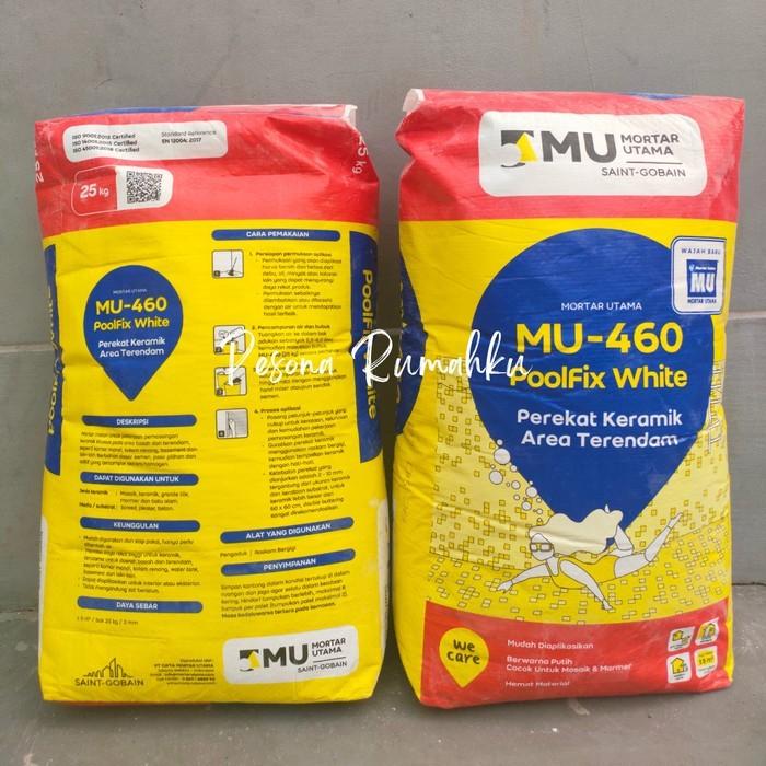 Jual MU 460 SEMEN INSTAN PEREKAT KERAMIK KOLAM RENANG (WHITE) 25KG ...