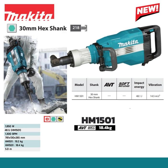 Jual Mesin Bobok Beton Tembok Jack Hammer Makita HM1501 - Jakarta Barat - PMU ONLINE | Tokopedia