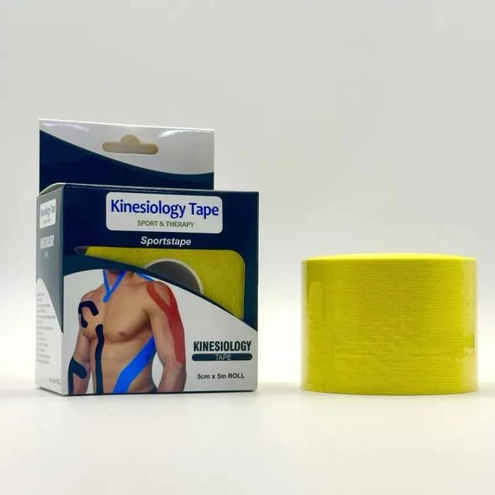 Jual Kinesio tape taping perban perekat olahraga 5 x 5 - Kuning - Kota ...