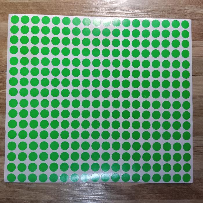 Jual Stiker Bulat Warna - COLOR DOT STICKERS - Hijau 8 MM - Jakarta ...