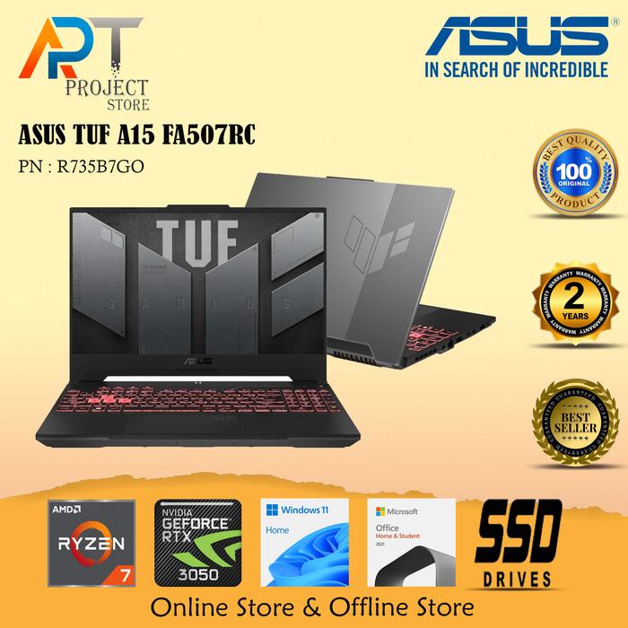 Jual ASUS TUF A15 FA507RC Ryzen 7-6800HS 16GB 512GB SSD VGA 4GB W11H ...