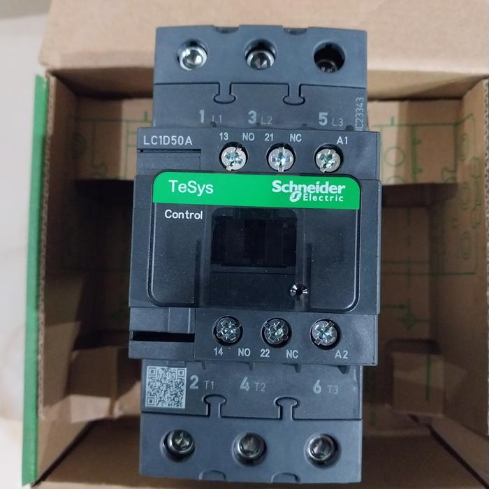 Jual KONTAKTOR LC1D50AM7 3P Schneider Contactor Lc1D50aM7 80A 220V ...