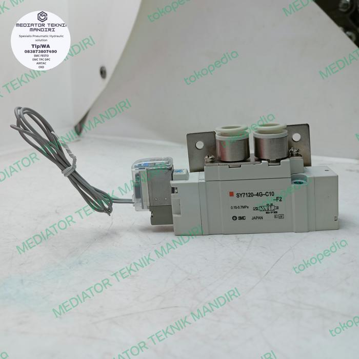 Jual SOLENOID VALVE SMC SY7120-4G-C10-F2 220VAC SINGLE COIL - Jakarta ...