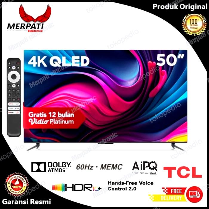 Jual TCL 50Q6 4K QLED SMART GOOGLE TV 50 Inch Q6 DOLBY VISION ATMOS ...