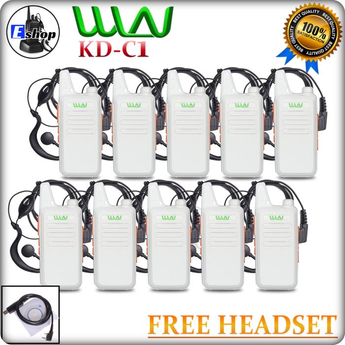 Jual Paket Terkoneksi Walkie Talkie Ht Handy Talky Radio Wln Kd-c1 - 4 ...
