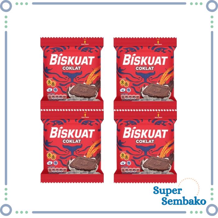 Jual SNACK BISKUIT GANDUM BISKUAT COKLAT SUSU 8.5g RENCENG ISI 20 ...