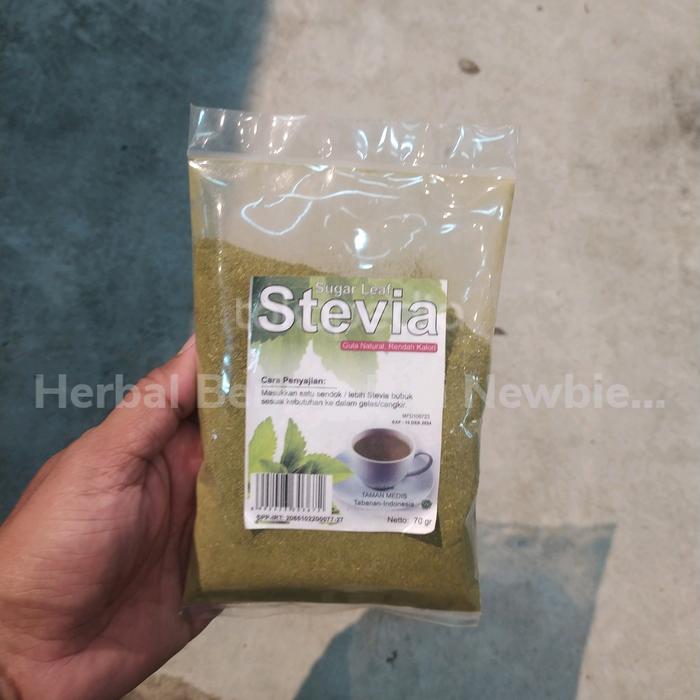 Jual BUBUK SUGAR LEAF STEVIA POWDER DAUN KERING 70 GRAM ASLI DENPASAR ...