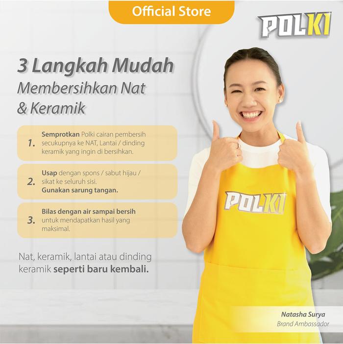 Jual Polki | Pembersih Nat & Keramik Efektif 500ml | Pembersih Keramik ...