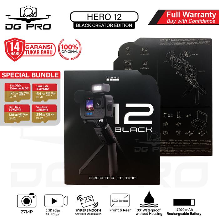 Jual GoPro Hero 12 Black Creator Edition Action Camera Go Pro Hero12 ...